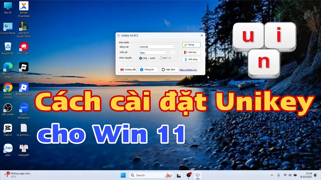 Cách cài đặt Unikey cho Win 11 - YouTube