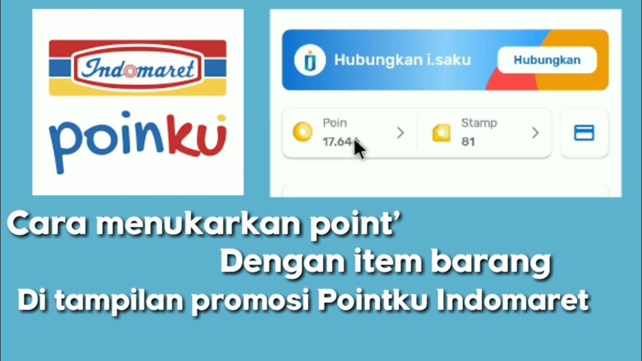 CARA MENUKARKAN POIN DI TAMPILAN POINKU INDOMARET - YouTube