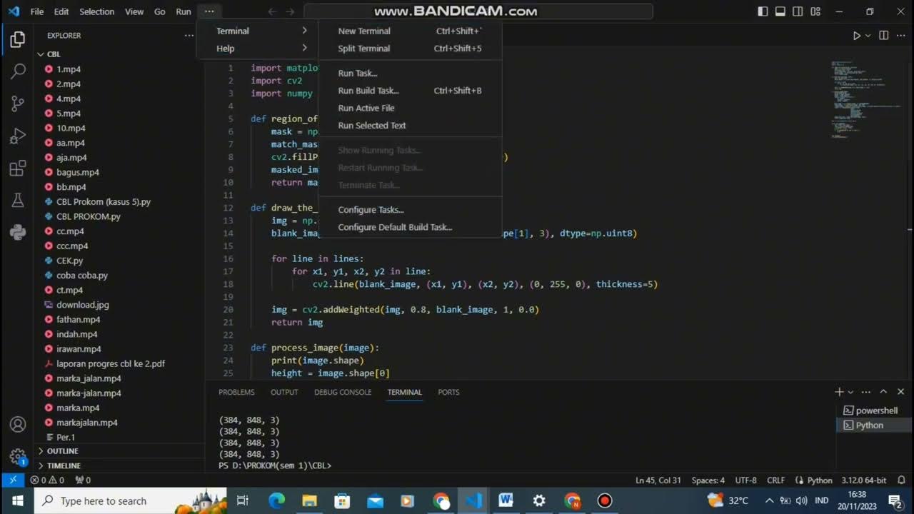 Self Driving Vehicle || Pemrograman Python dengan Visual Studio Code - YouTube