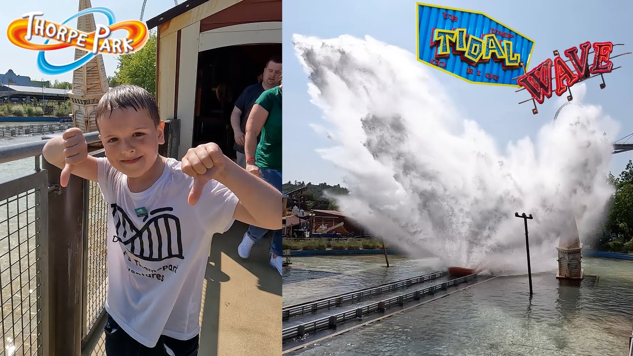 I got soaked on Tidal Wave at Thorpe Park - YouTube