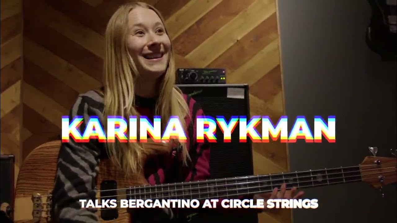 The talented Bergantino Artist Karina Rykman playing an Alembic Elon at CircleStrings in Vermont ...