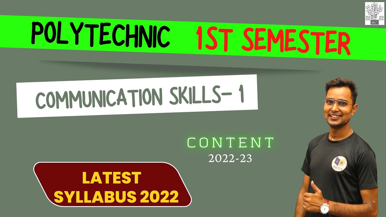 BIHAR POLYTECHNIC 1ST SEMESTER | COMMUNICATION SKILLS NEW SYLLABUS 2022 ...