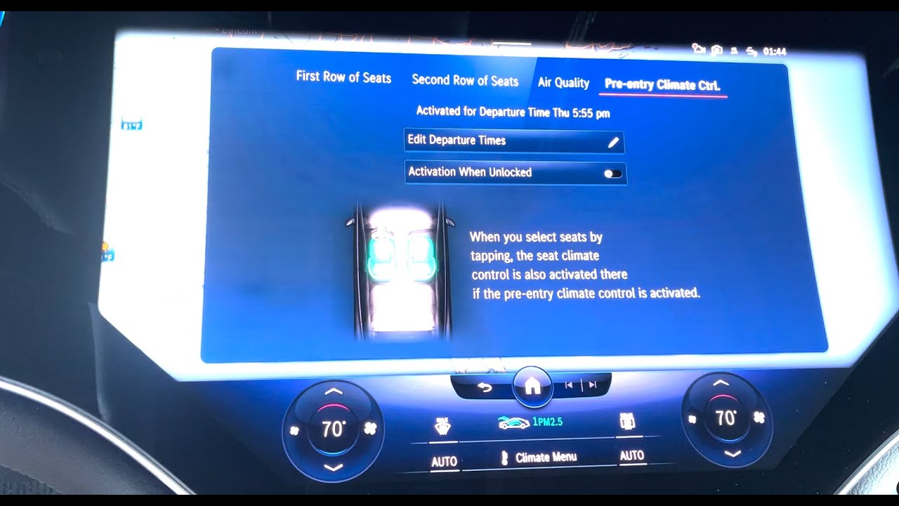 Mercedes-Benz EQS Tip 19: Turning on/off the heated steering wheel ...