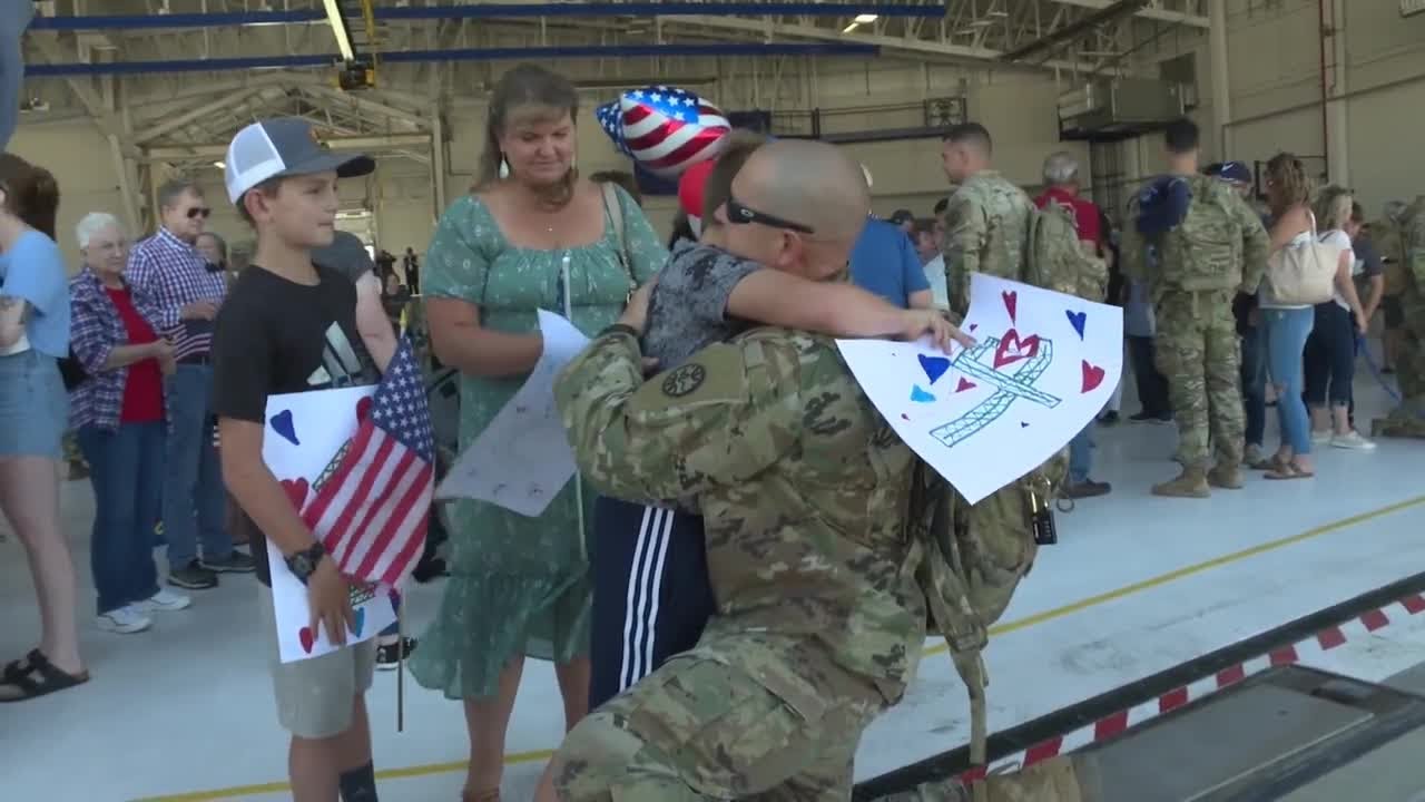 Idaho National Guard Members Return Home For Operation Spartan Shield