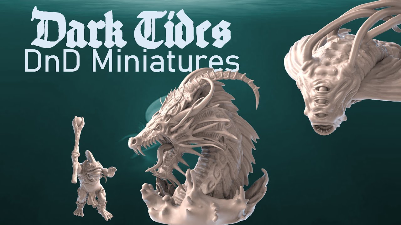 Dark Tides DnD Miniatures down under the Sea - YouTube