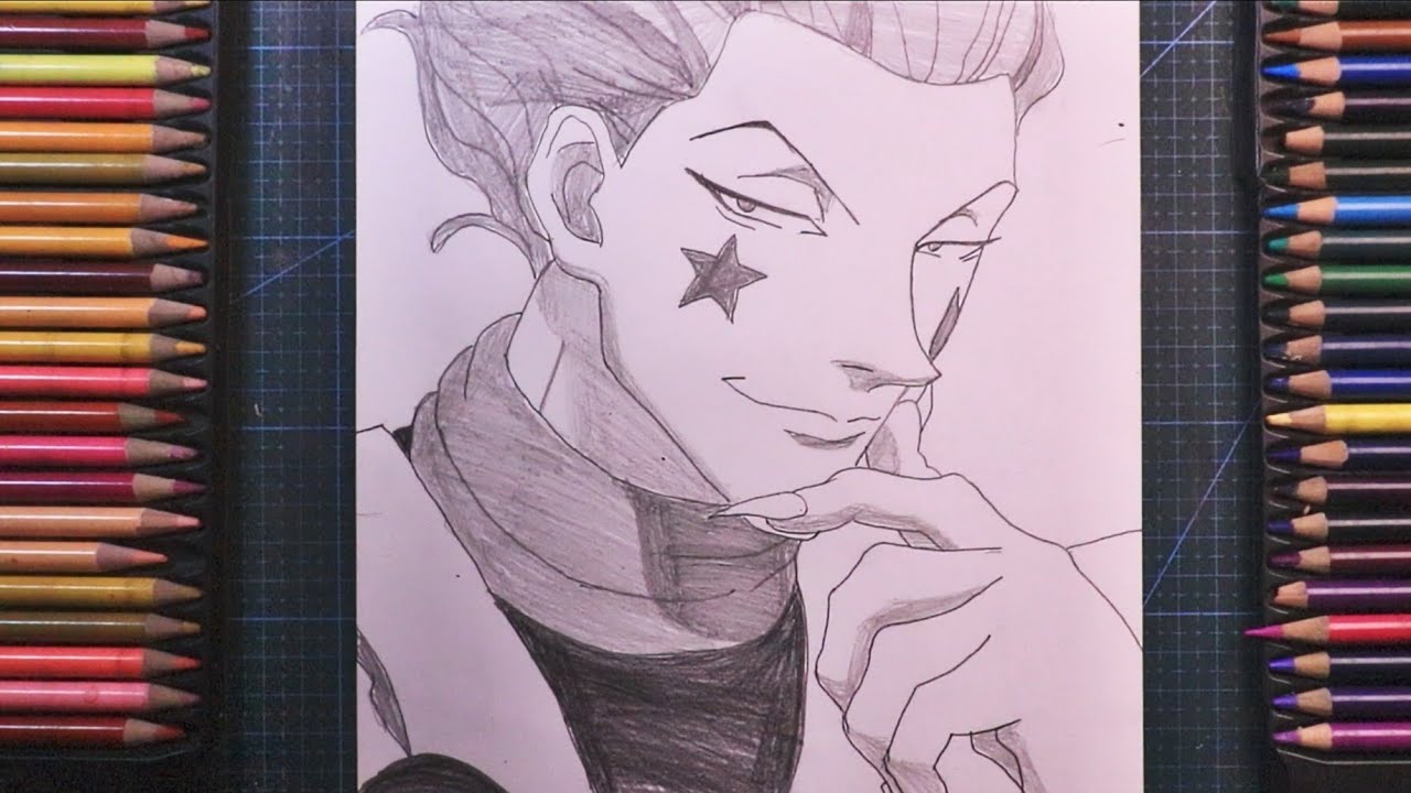 How To Draw Hisoka Morrow From Hunter X Hunter || Anime drawing Step By ...