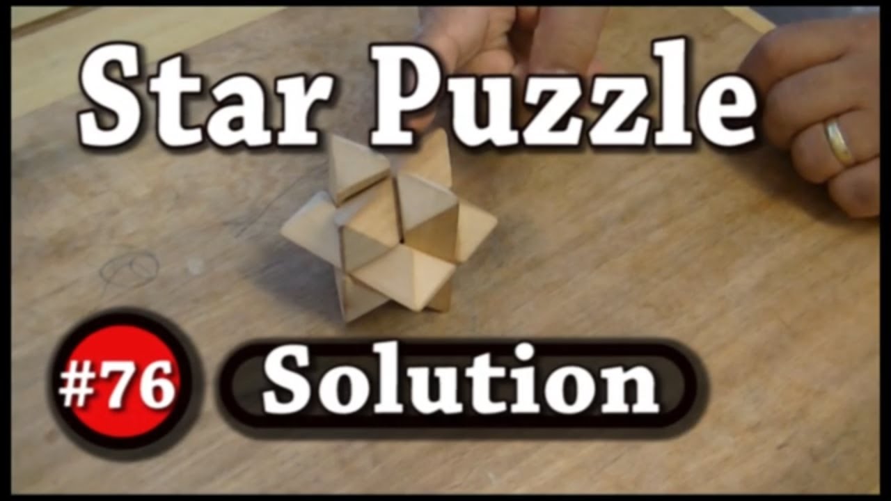 #76. Star Puzzle Solution. - YouTube