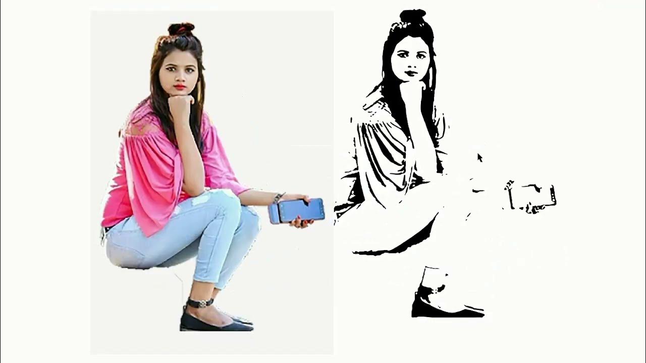 Convert image into line art in coreldraw | How to convert jpeg to vector | Coreldraw tutorial ...