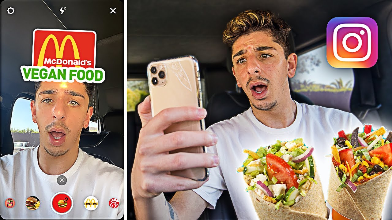 Letting INSTAGRAM FILTERS Decide What I Eat for 24 HOURS!! - YouTube