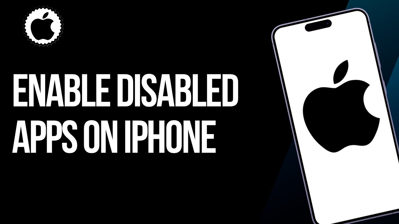 How To Enable Disabled Apps On Iphone - YouTube