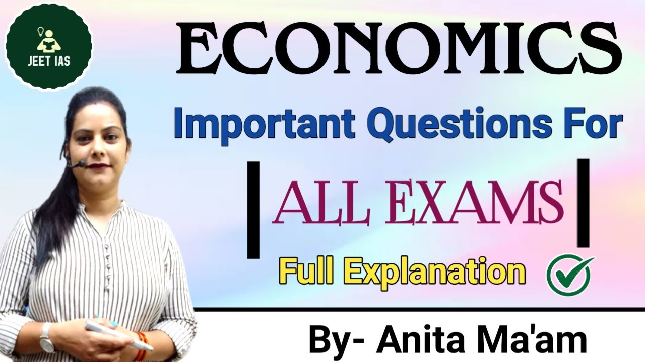 Economics MCQ Questions| Economics Important Question Explanation ...