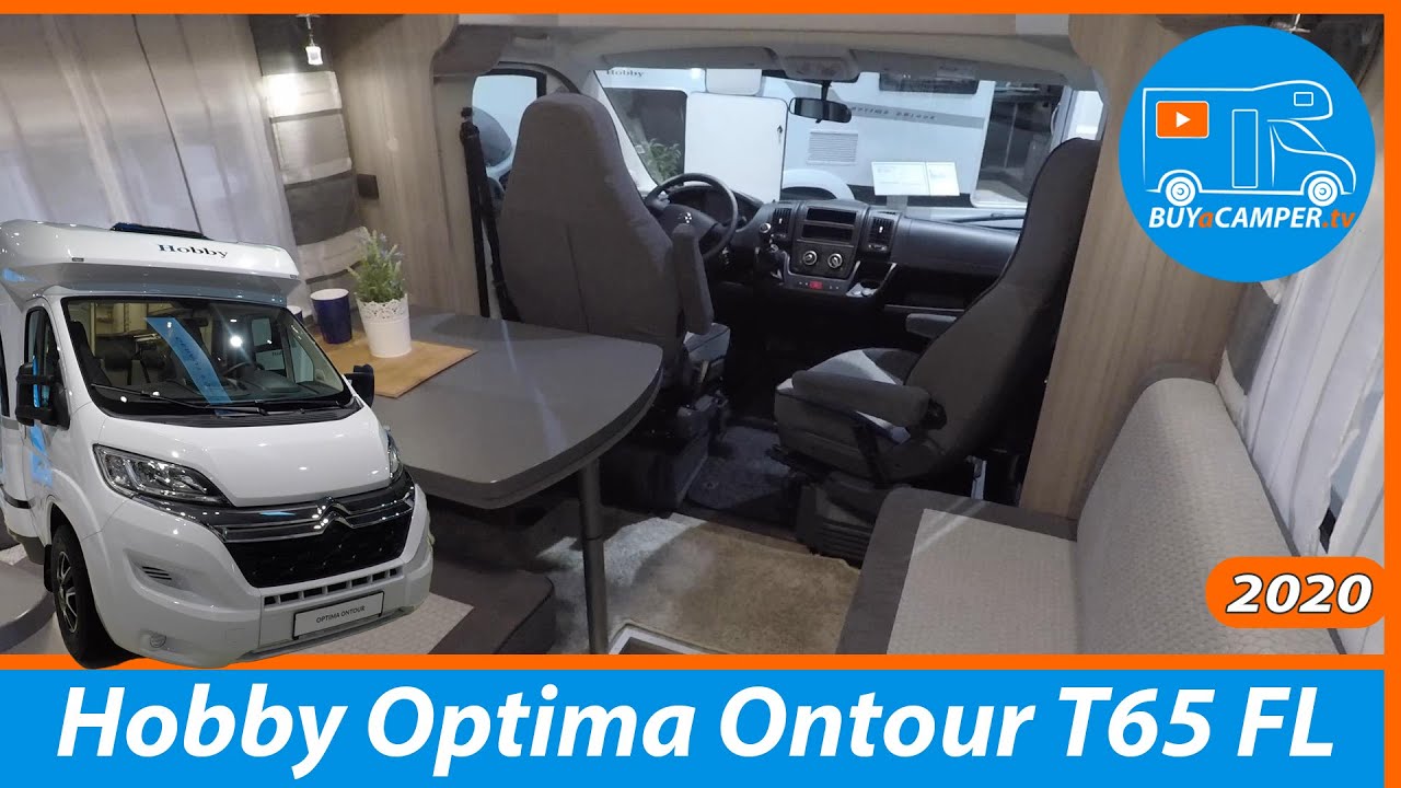 French Bed | Hobby Optima Ontour T65 FL | motorhome tour | made in ...
