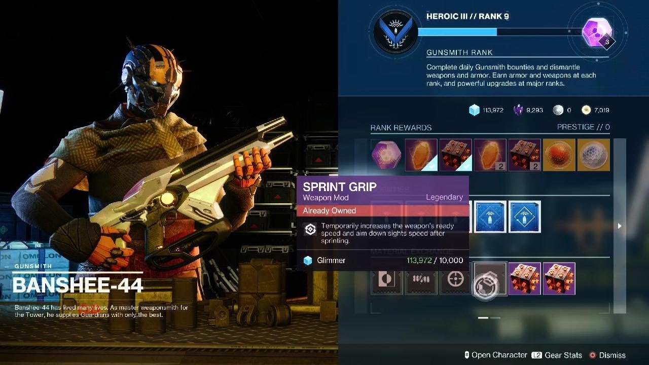 Today in Destiny 2-Banshee Ada & Lost Sector 09/07/22 - YouTube