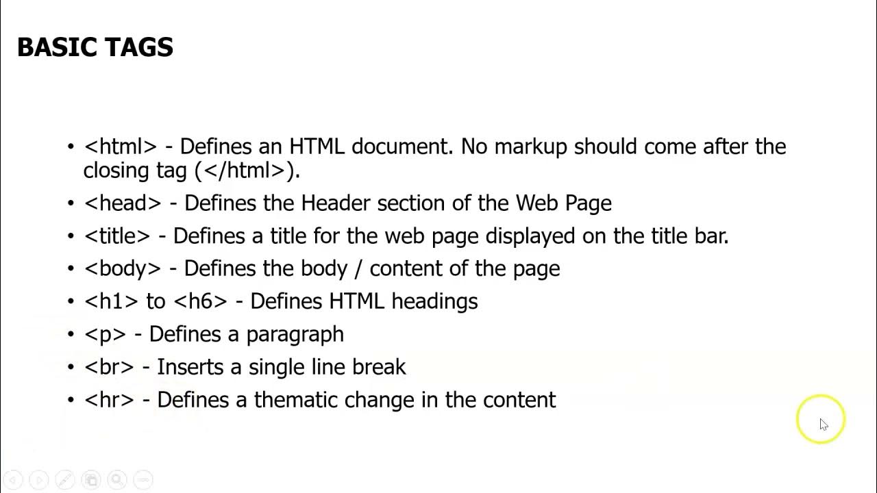 HTML & Headings | Software Development Practices | Ms. S. Suhasini, AP, RMDEC. - YouTube