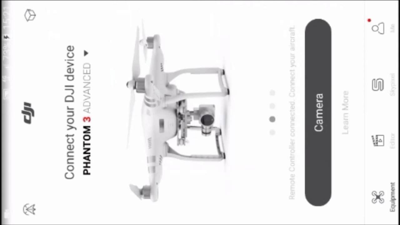 SCREEN CAPTURE DJI PHANTOM APP - YouTube