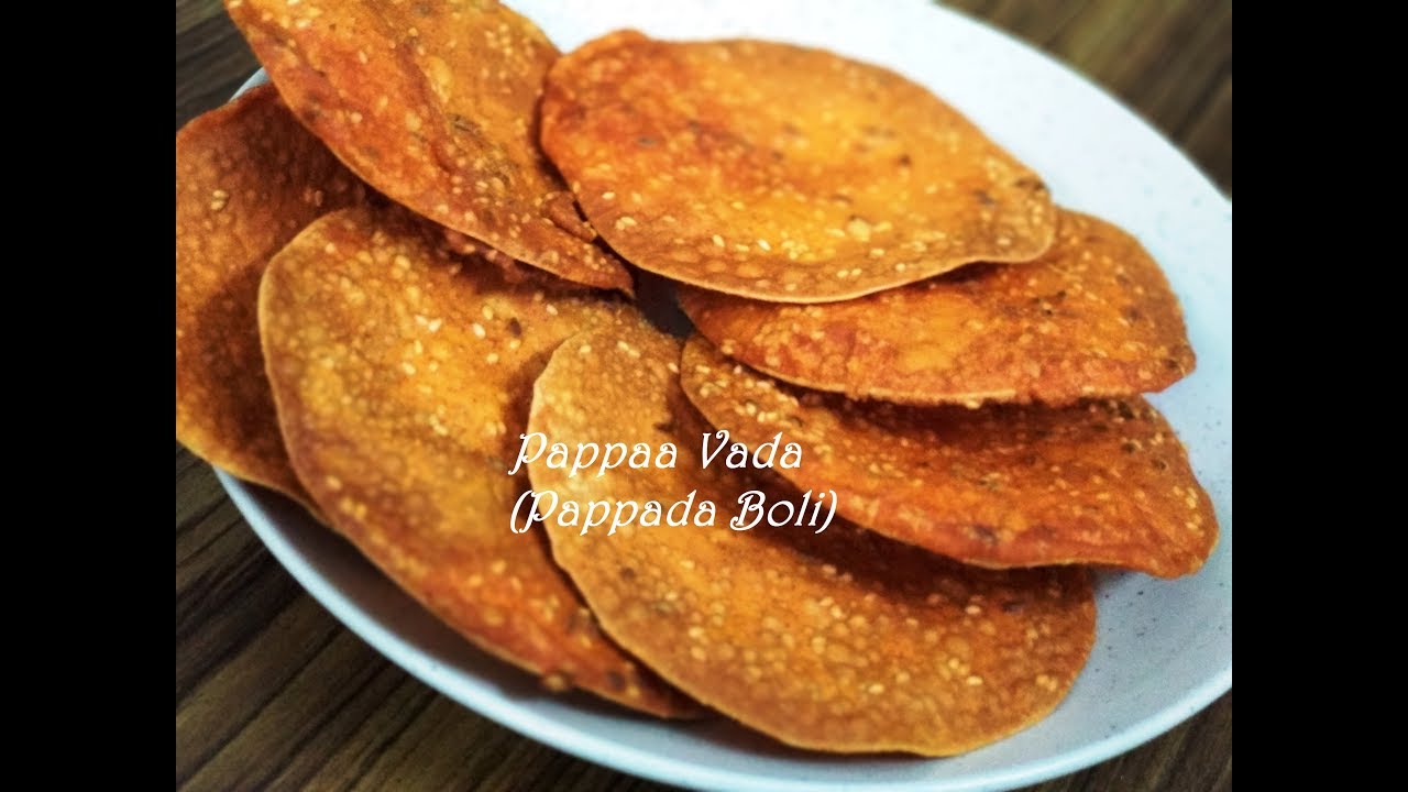 Traditional Kerala Snack Pappada Vada (Pappada Boli)/പപ്പട വട /പപ്പട ...