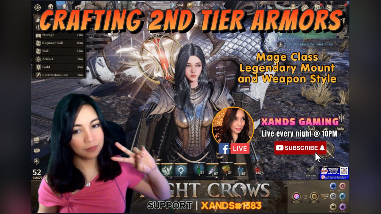 NIGHT CROWS: CRAFTING 2ND TIER GEARS AND ACCESORIES - YouTube