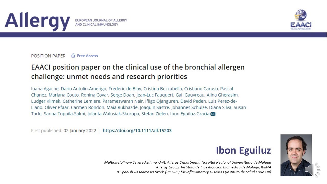 EAACI position paper on the clinical use of the bronchial allergen challenge - YouTube