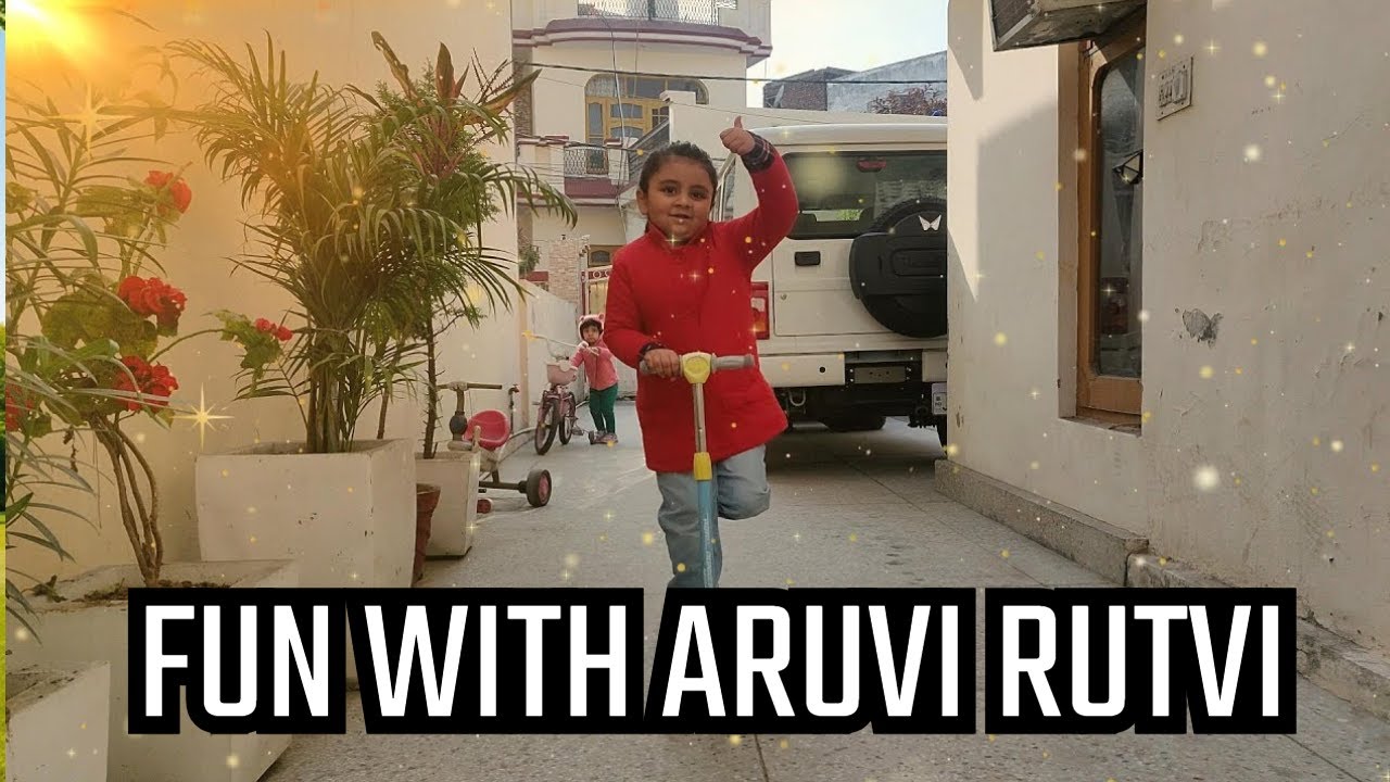 Unforgettable Family Fun: Aruvi Rutvi and Kids Playing, Jumping ...