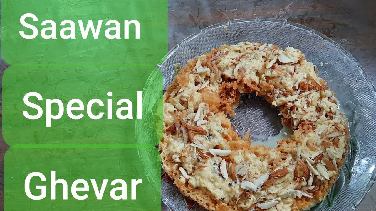 Ghevar Recipe | Saawan Special Ghevar | Rajasthani Malai Ghevar | Rabdi ...