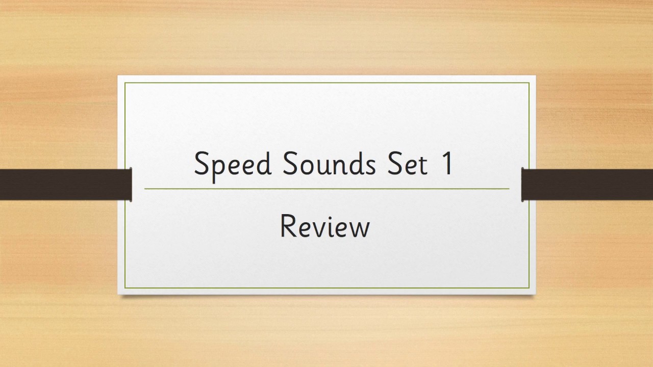 Speed Sounds Set 1 Review m - u - YouTube