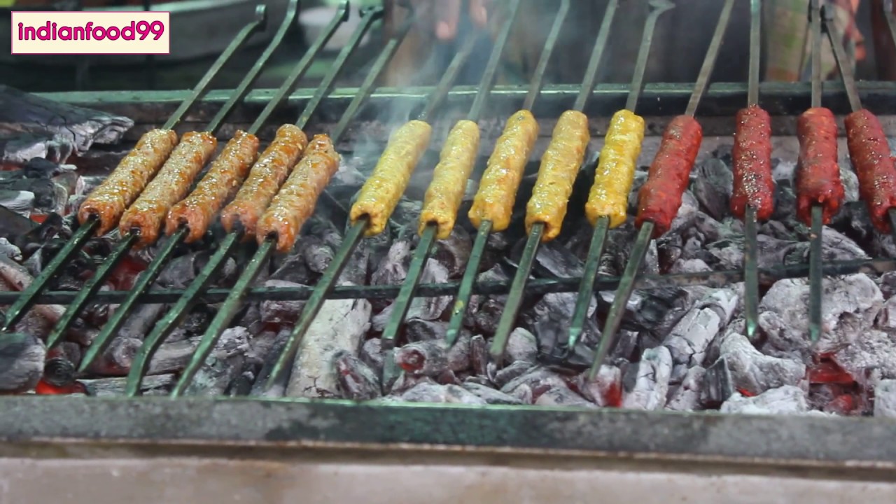 Tava Chicken Fry and Mutton Sheek kebab - Indian street food - YouTube