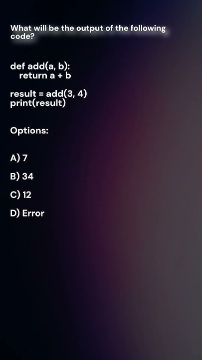 Python Mcq Quizz Comment Your Answer Shortsfeed Shortvideo Short Python Pythoncoding Code