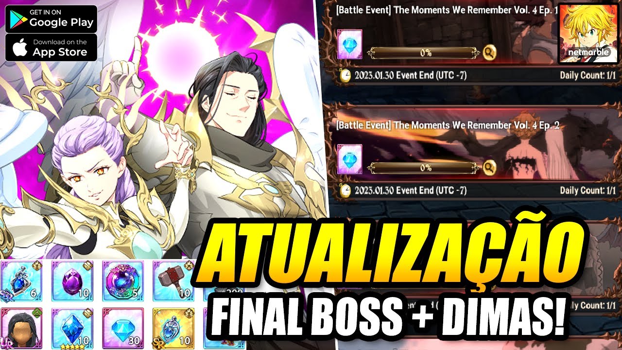 MUITOS DIAMANTES E RECURSOS NOVO FINAL BOSS LUDOCIEL ATUALIZAÇÃO 7Ds ...
