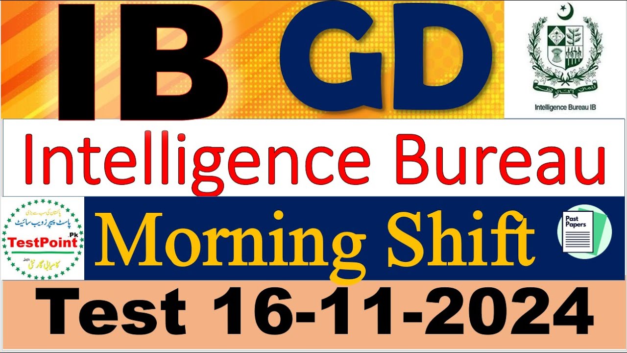 Intelligence Bureau IB GD Solved Questions Paper held on 16 11 2024 ...