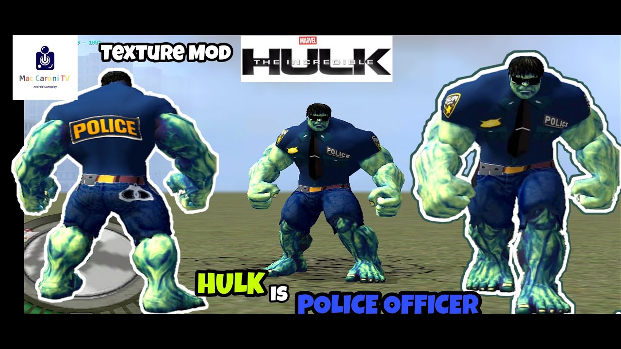 HULK as a POLICE OFFICER | Texture Mod | Dolphin Emulator Android - YouTube