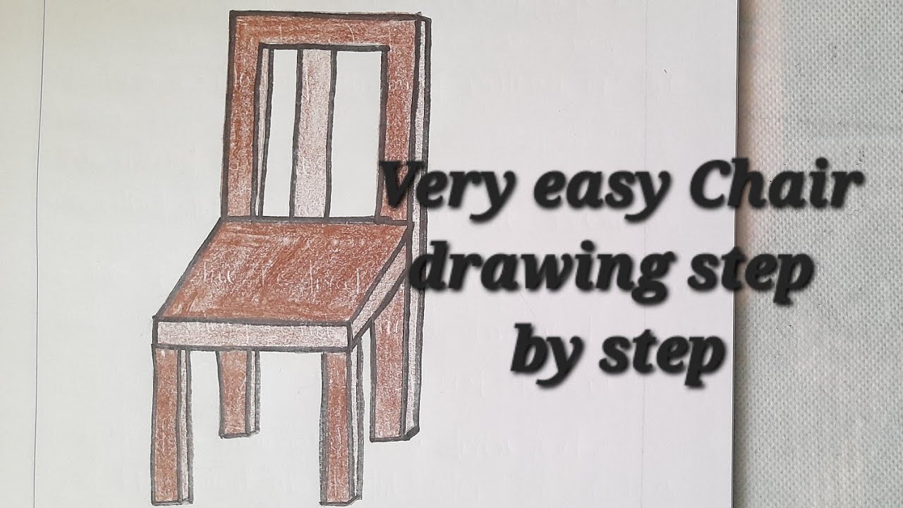 How to draw Chair || very easy chair drawing step by step - YouTube
