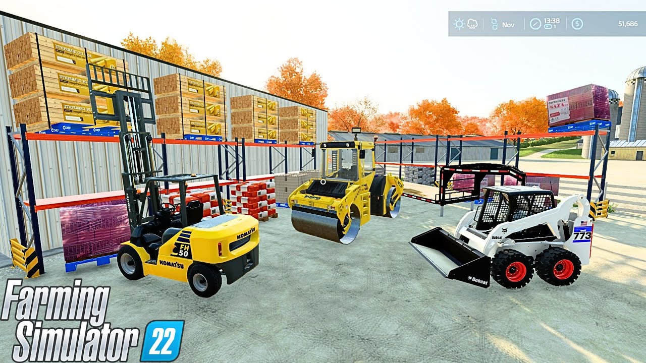 Buying New Construction Equipment! - Fs22 - YouTube