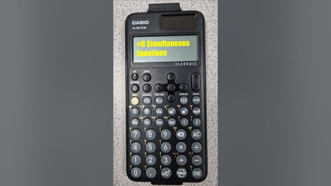 Simultaneous Linear Equations #calculator #maths #gcse #higher #casio # ...