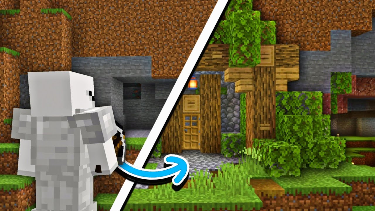 Ginawa kong Base yung Butas sa Minecraft Survival #2 - YouTube