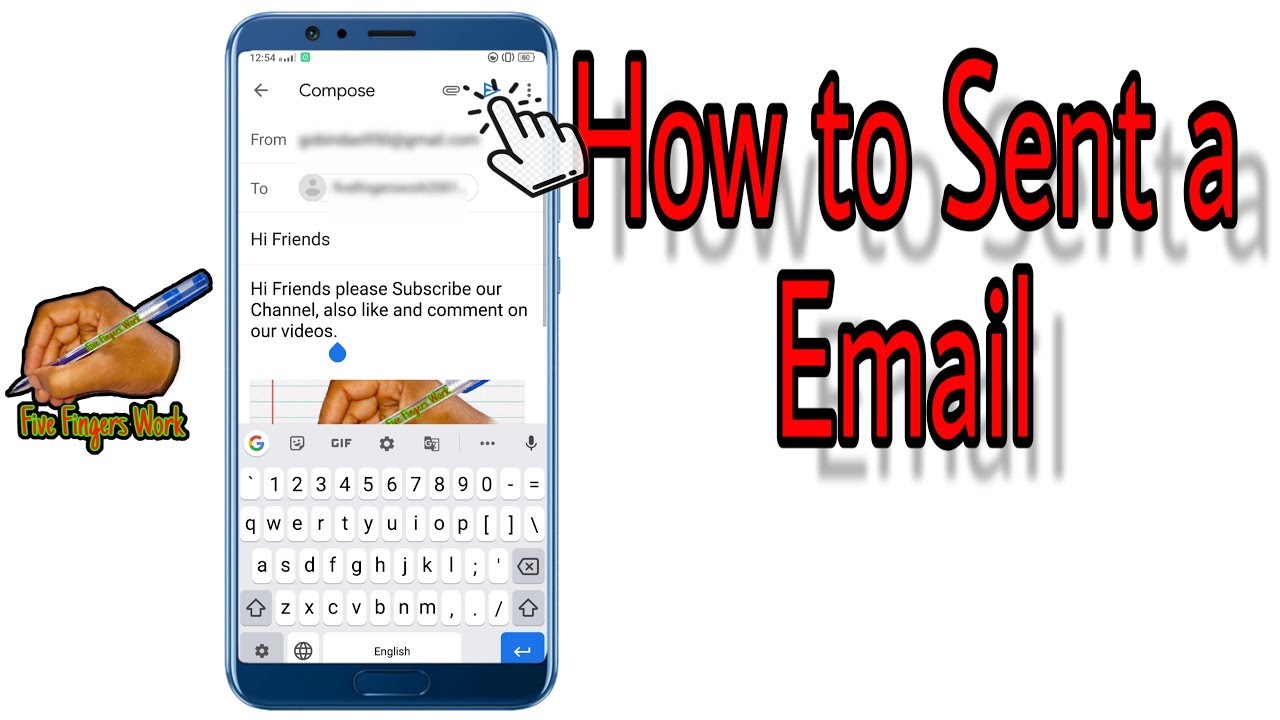 How to send a email | How to send a gmail | How to a word document to ...