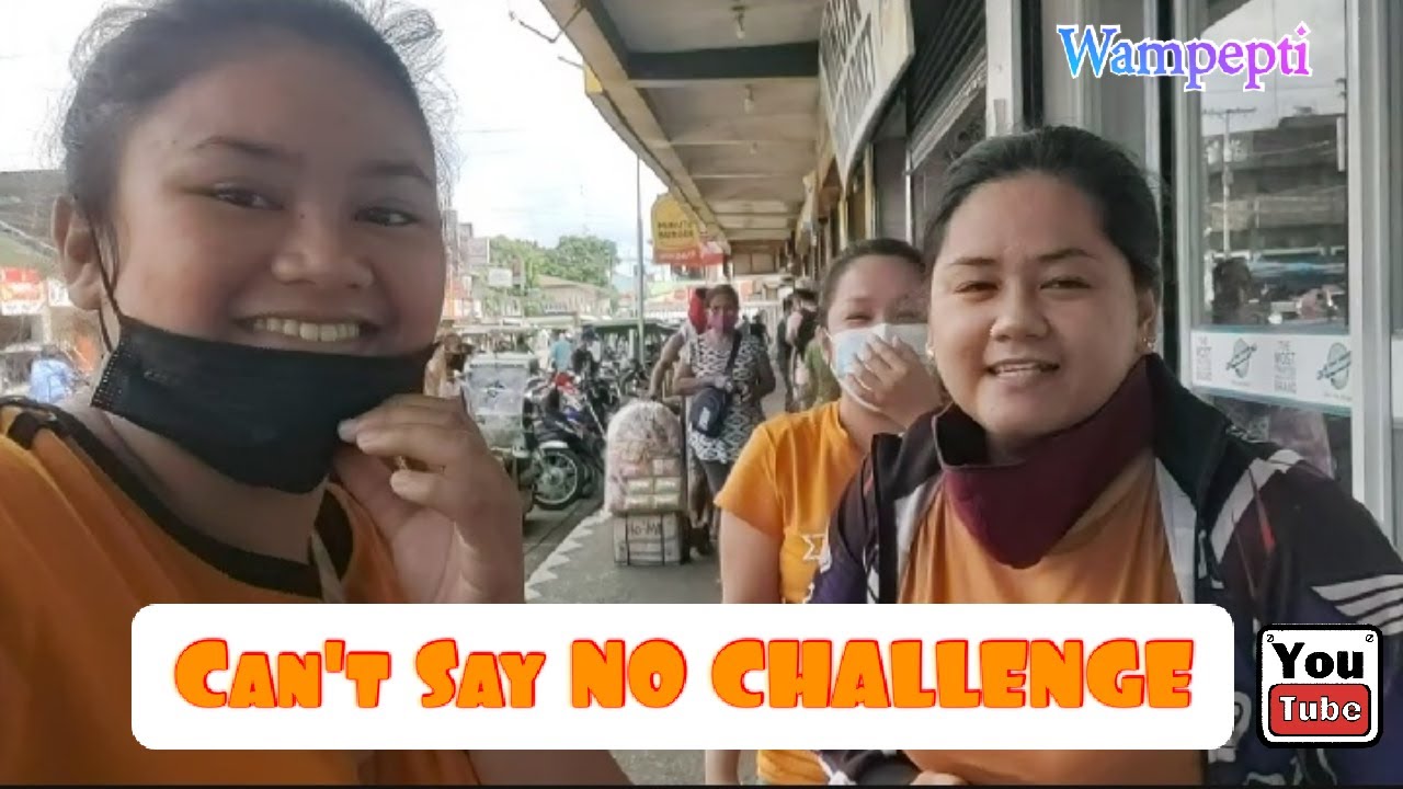 CAN'T SAY NO CHALLENGE | our first vlog | wampepti official - YouTube