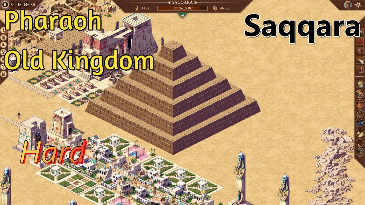 Pharaoh : A new era -Old kingdom- mission 2 : Saqqara - stepped pyramid ...