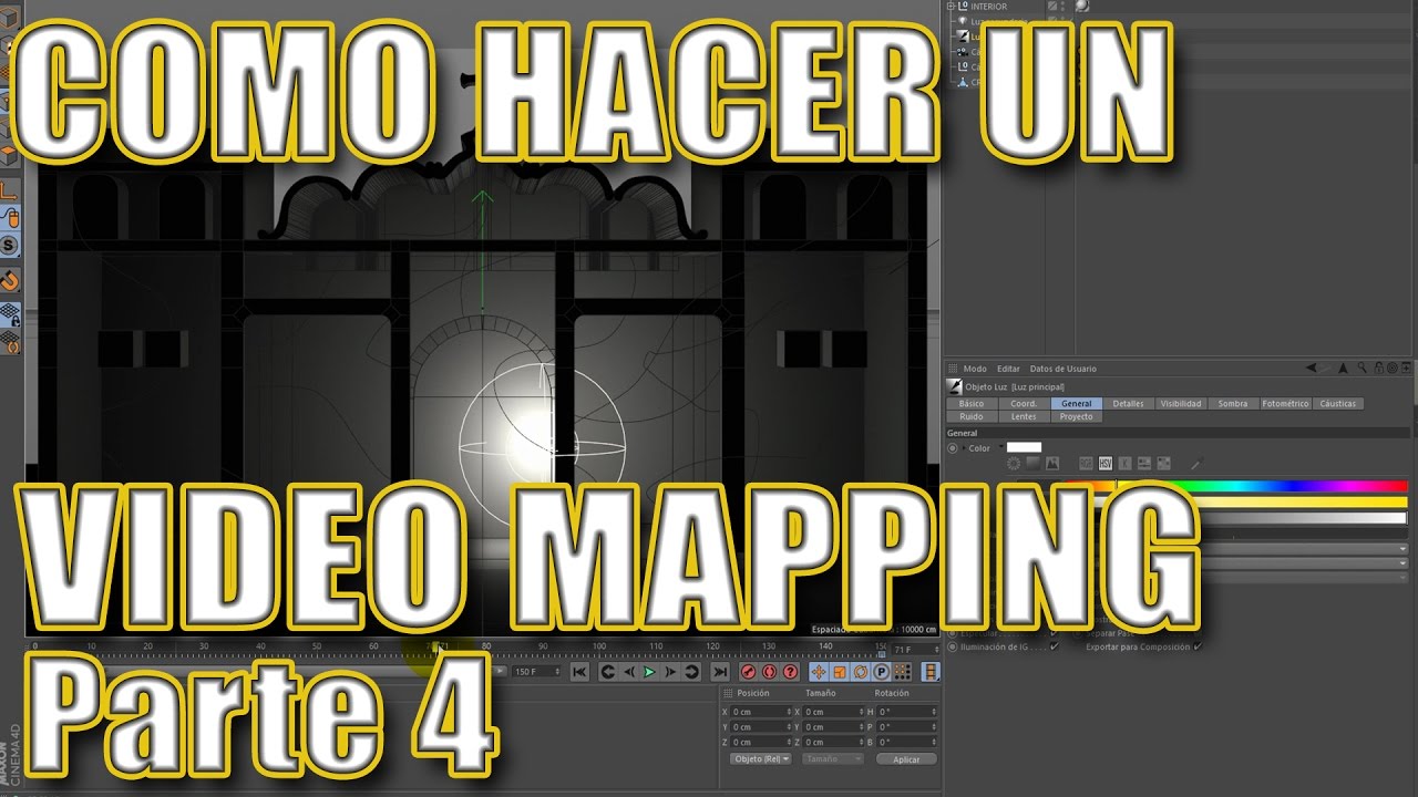 COMO HACER UN VIDEOMAPPING parte 4 "luz en movimiento" - YouTube