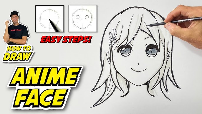 Anime Head Drawing Tutorial For Beginners How To Draw An Anime Girl's