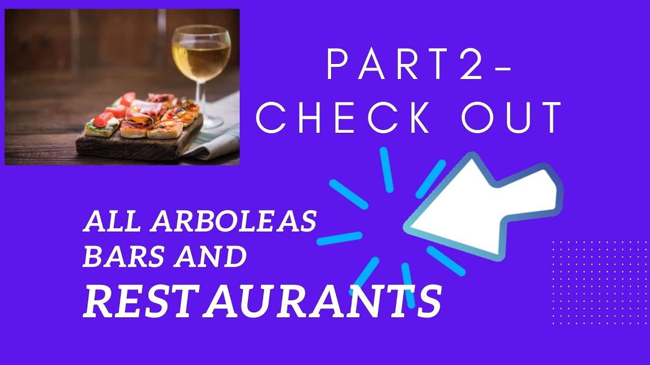 Part 2-bars and restaurants - cafes Arboleas a comprehensive guide and ...