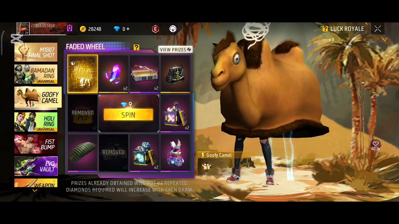 Goofy camel Emote#ffshorts #ffviral #ffevent - YouTube