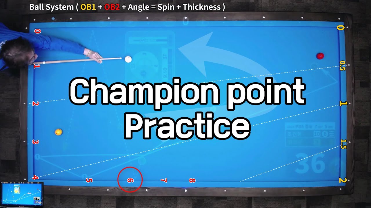 PBA championship point 3cushion billiard lesson - YouTube