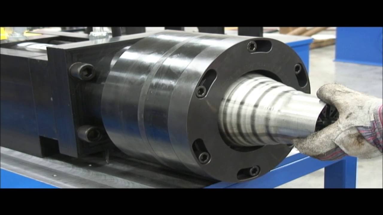 TSM-8 Tube End Forming Machine | Stepping Sizer Head - YouTube
