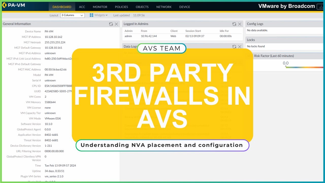 AVS How-to: 3rd Party Firewalls in Azure VMware Solution - YouTube