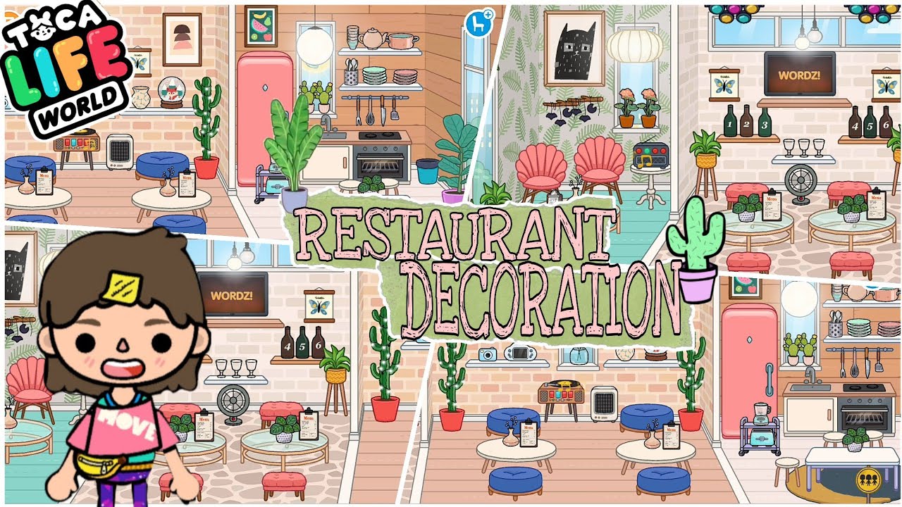 TOCA LIFE WORLD : MINI CUTE RESTAURANT DESIGN MAKEOVER 💅🌈 - YouTube