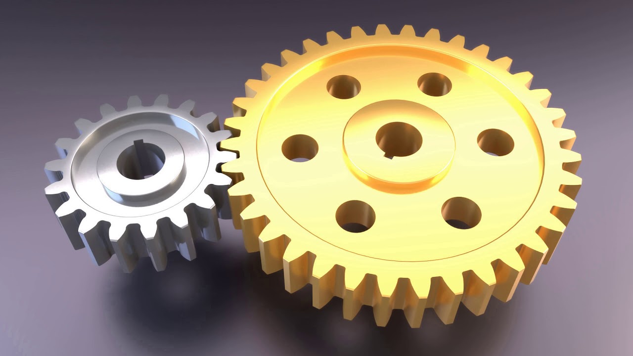 Animación 3D de engranajes en Blender - YouTube