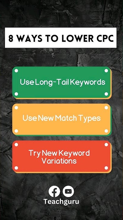 8 ways to lower CPC | Facebook ads - YouTube