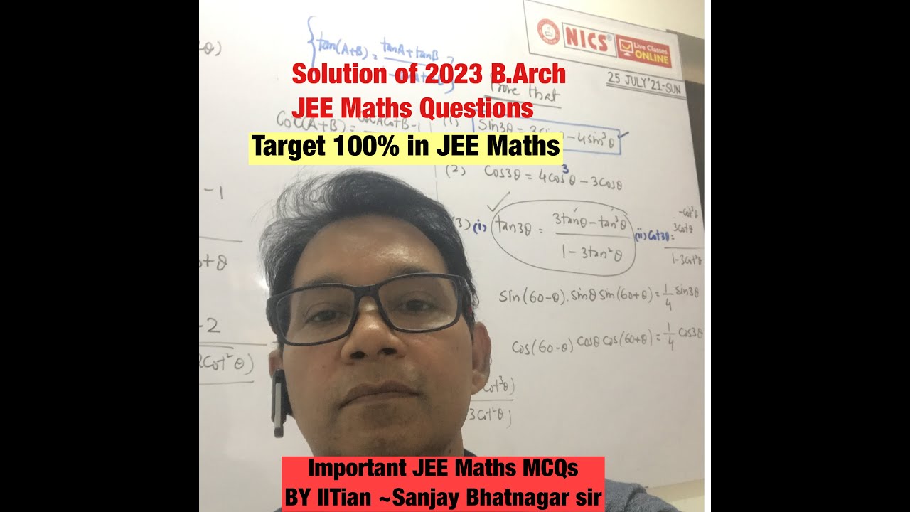 Solution of JEE B.arch Paper-2 2023 January attempt - YouTube
