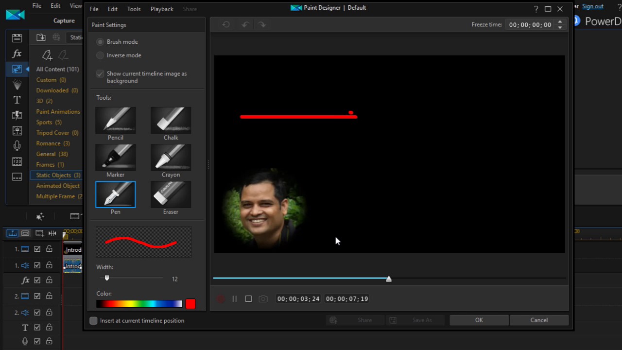 Lecture 15 - Inserting shapes in PowerDirector - YouTube