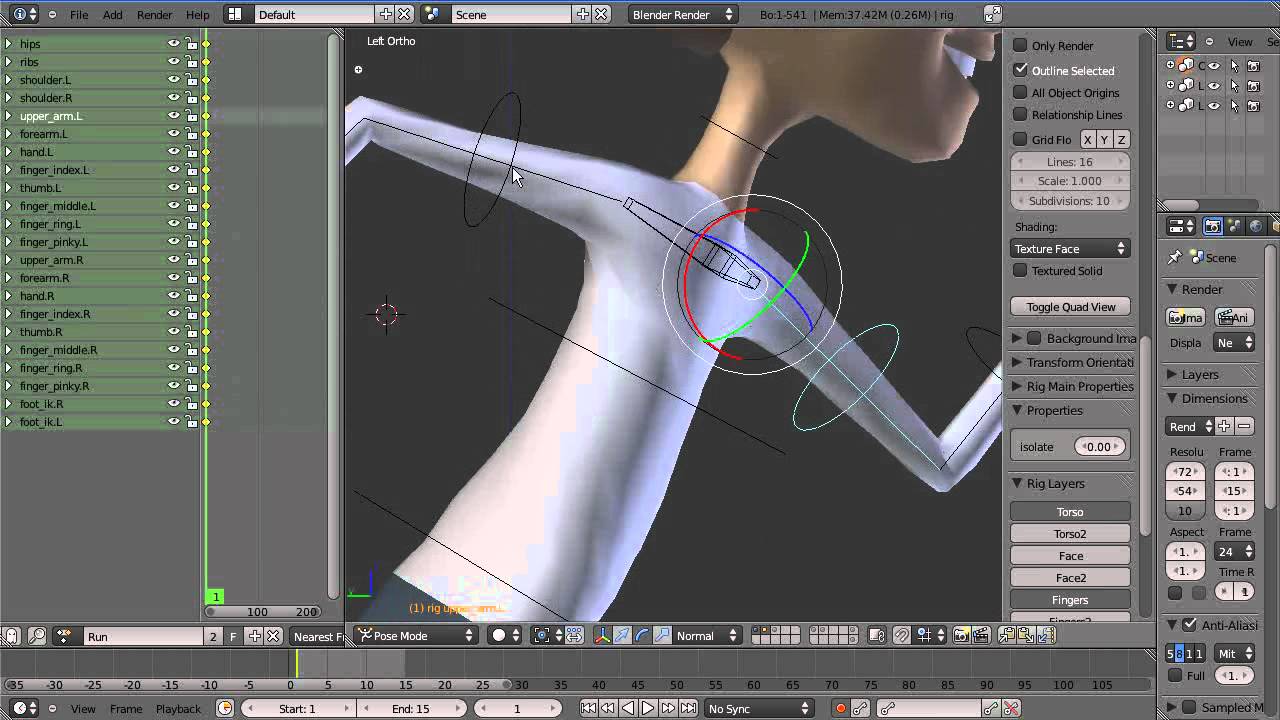 How to animate a run cycle in Blender 2.5 - YouTube
